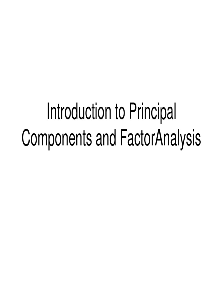 AtchleyOct19 PDF | PDF | Principal Component Analysis | Factor Analysis
