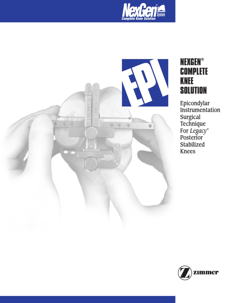 Nexgen Complete Knee Solution Epicondylar Instrumentation Surgical ...
