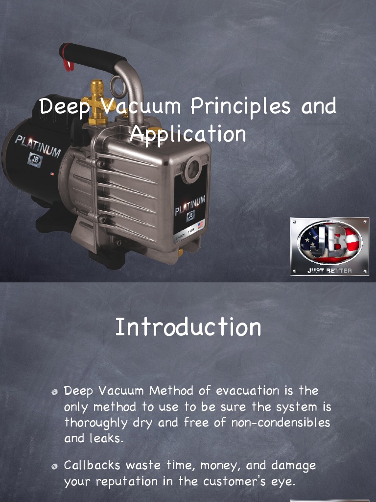 JB Principles of Vacuum Presention PDF | PDF | Vacuum | Pressure ...