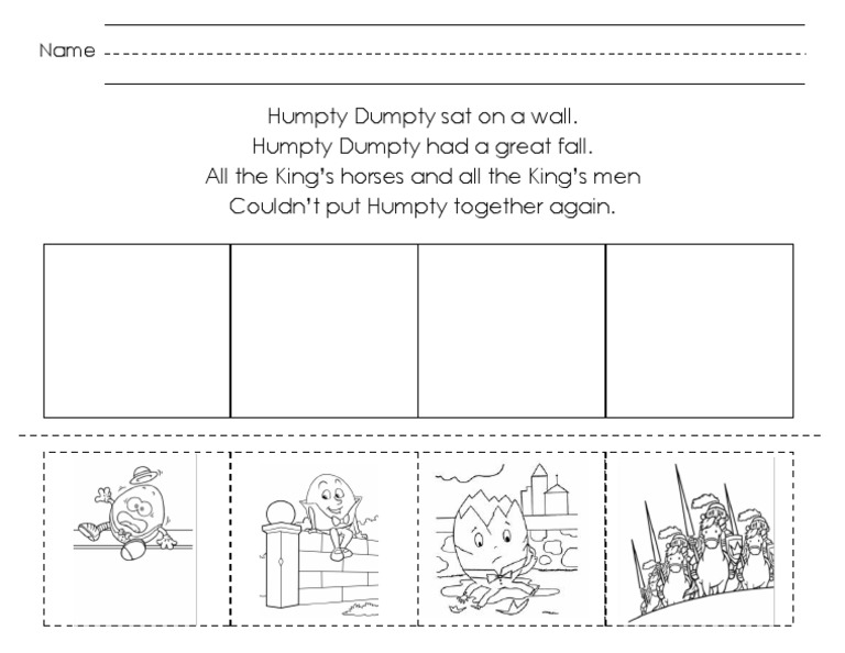 Humpty Dumpty Sequencing | PDF