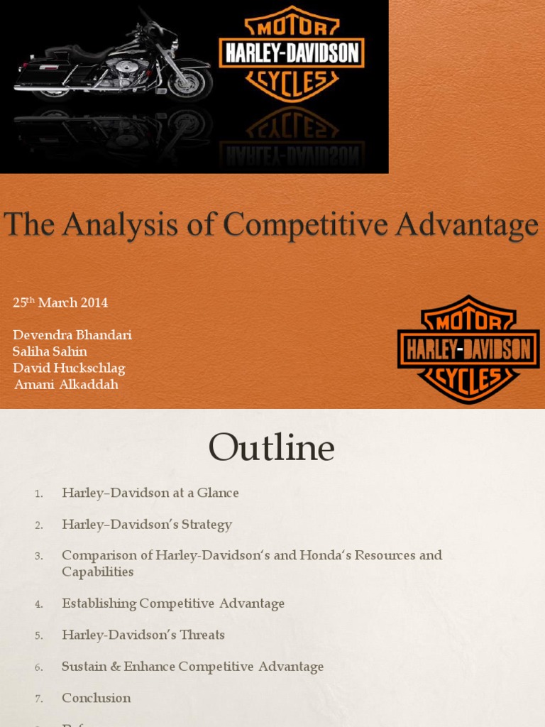 Harley-Davidson Competitive Advantage Analysis | PDF | Harley Davidson ...