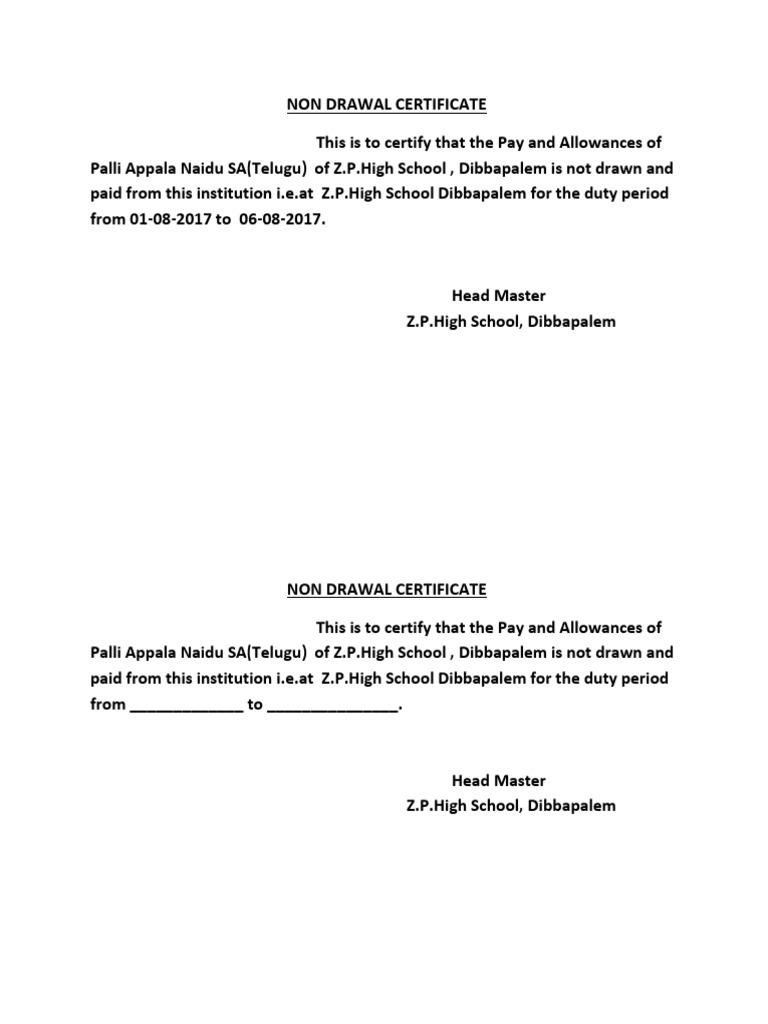 NON DRAWAL CERTIFICATE.docx
