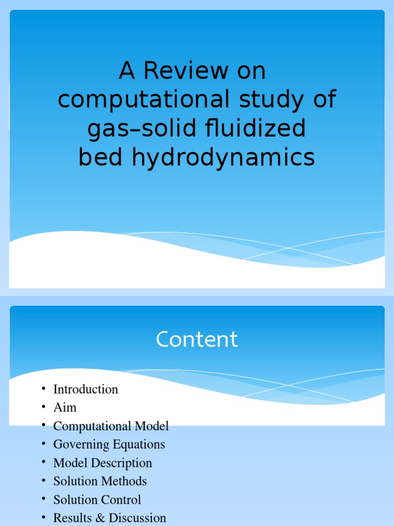 Hydrodynamics of Gas Solid Fludized Bed | PDF | Computational Fluid Dynamics | Continuum Mechanics
