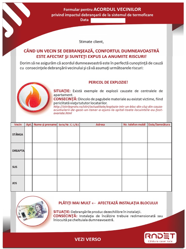Formular Acord Vecini Debransare Radet Bucuresti