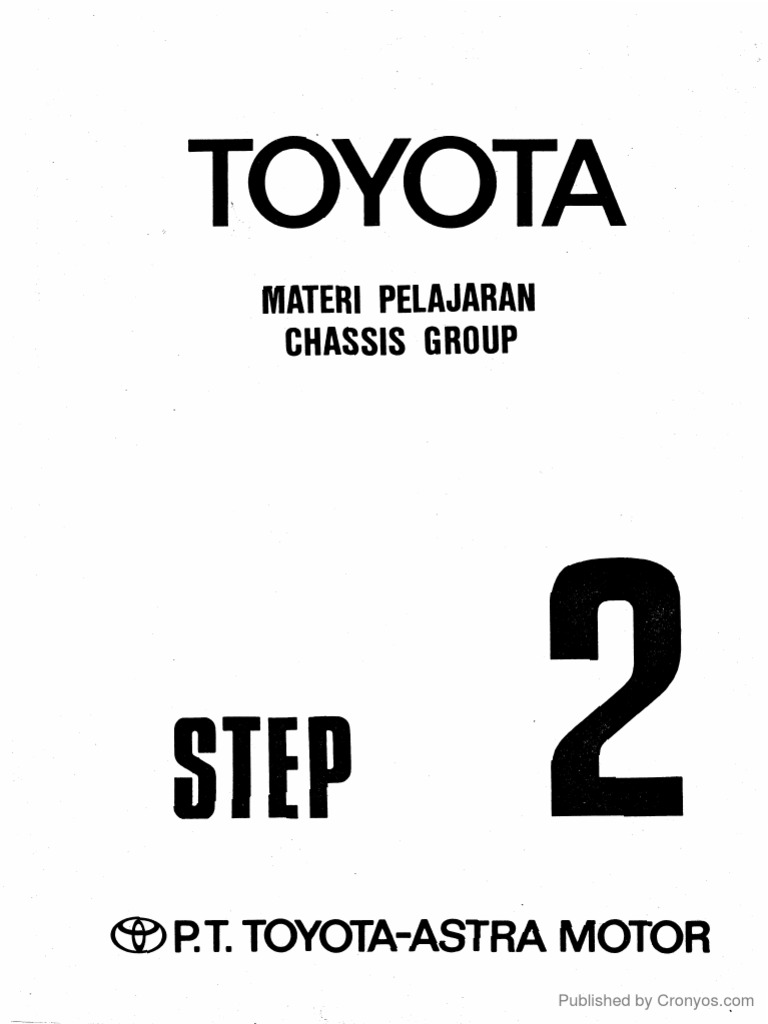 Toyota Step 2 Materi Chassis Group PDF | PDF