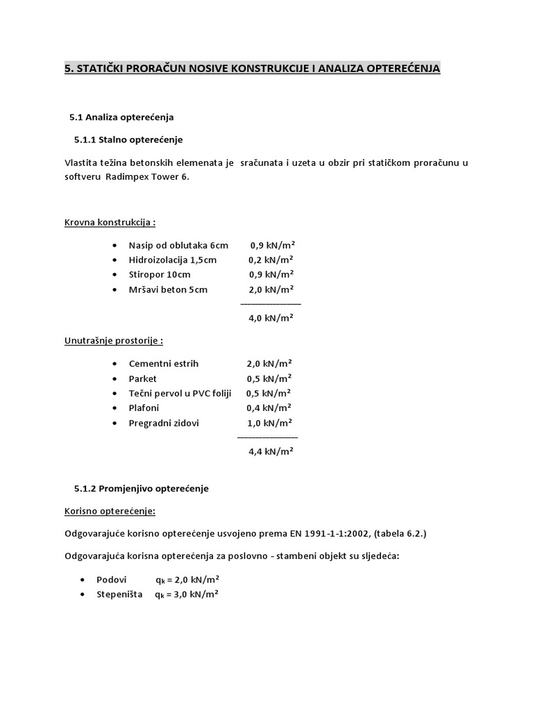 Staticki Racun Stepenice | PDF