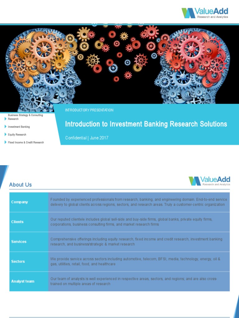 Investment Banking Research by ValueAdd | PDF | Investment Banking ...