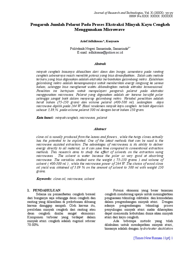 Draft Jurnal Oke 1 | PDF