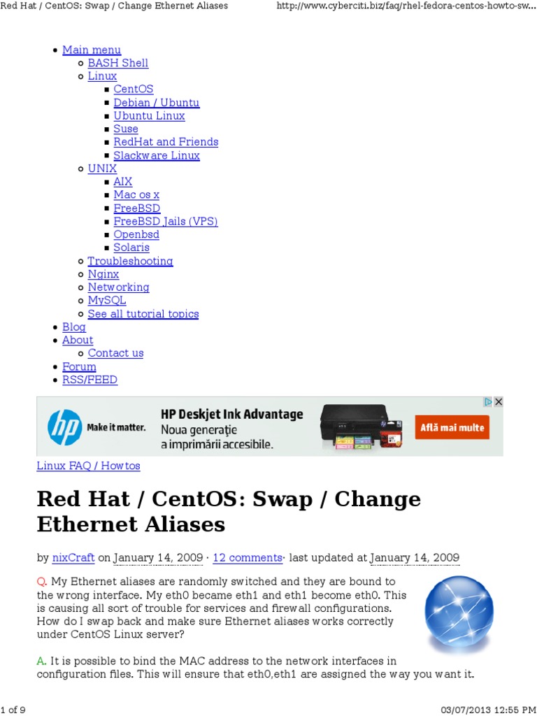 Rename Network Interfaces | PDF | Linux | Network Interface Controller