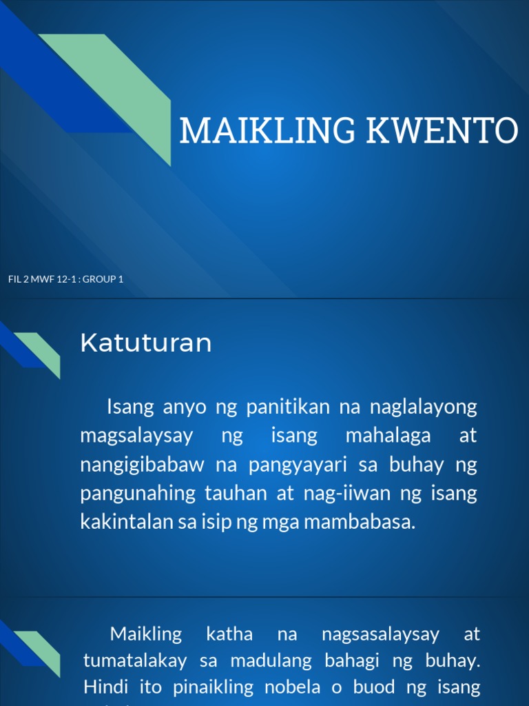Maikling Kwento | PDF