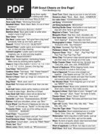 Cheerleading Cheers and Yell Examples | PDF