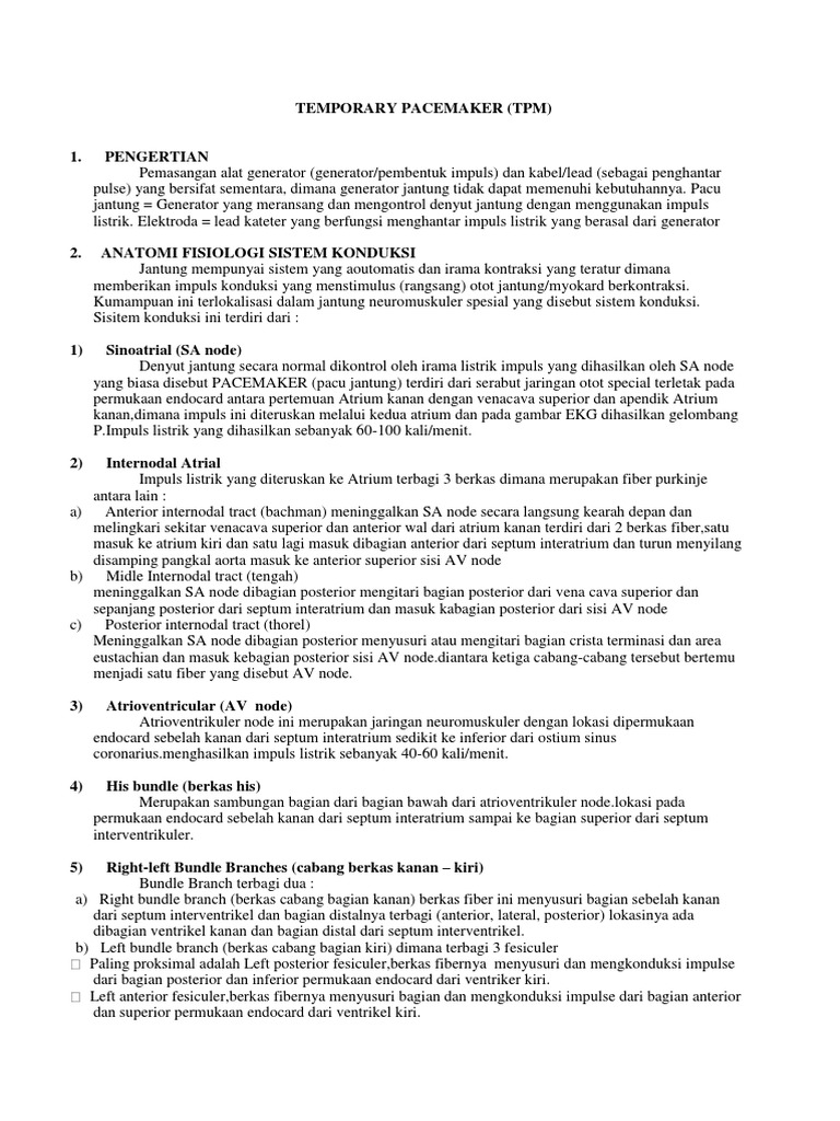 Temporary Pacemaker | PDF