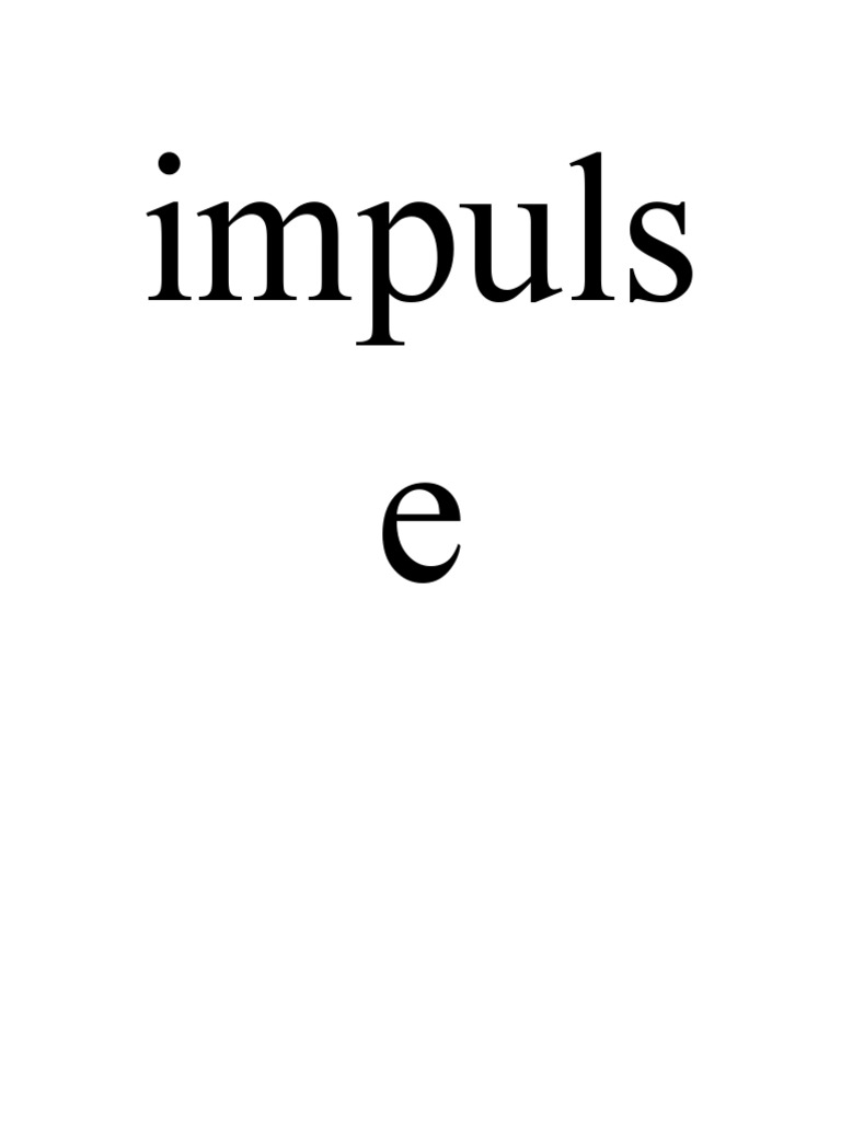 Impulse | PDF
