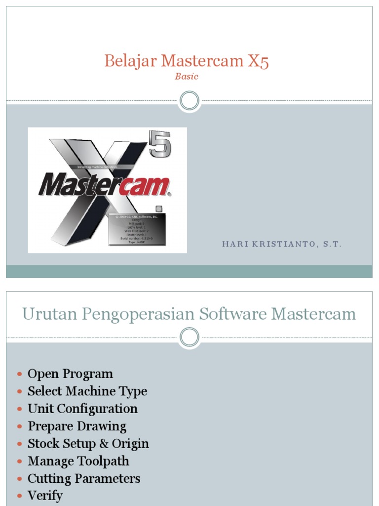 Belajar Mastercam X5 | PDF