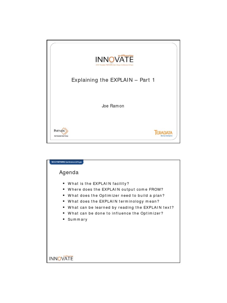 07 Explain Explain | PDF | Database Index | Data Management