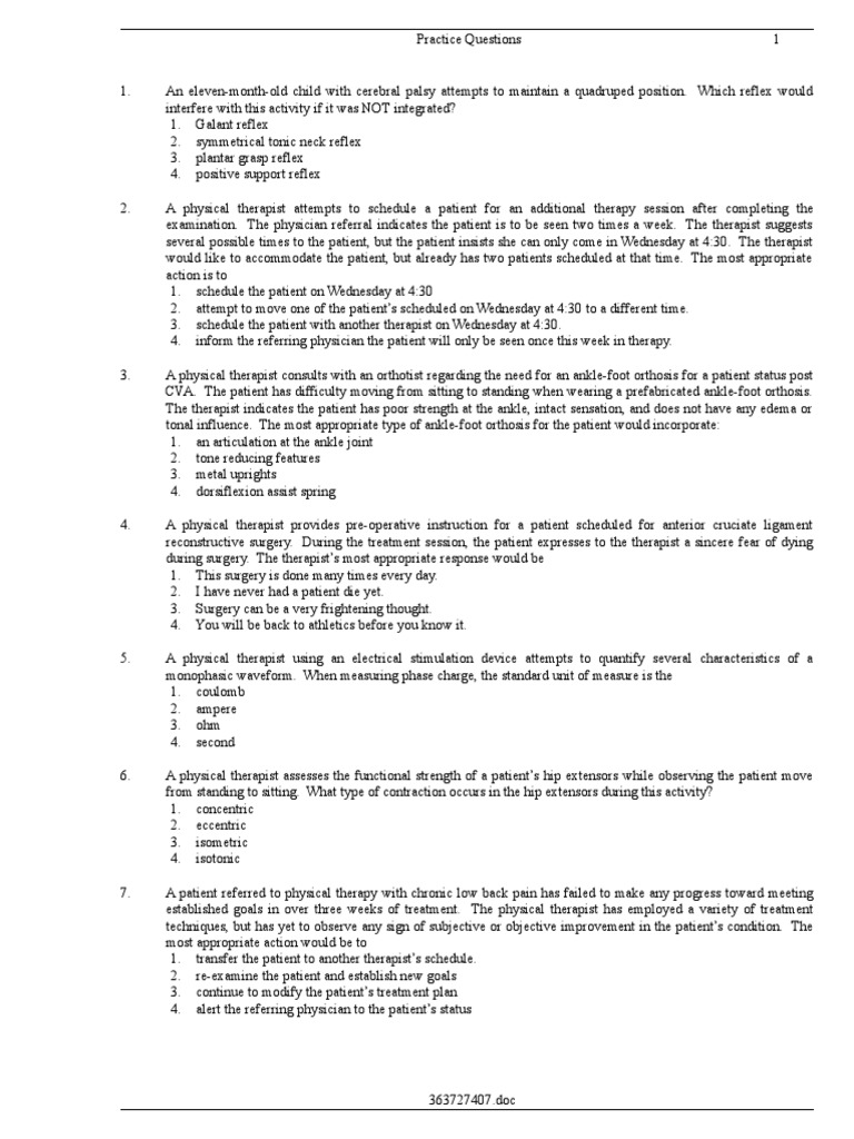 Scorebuilders 2 | PDF | Physical Therapy | Knee
