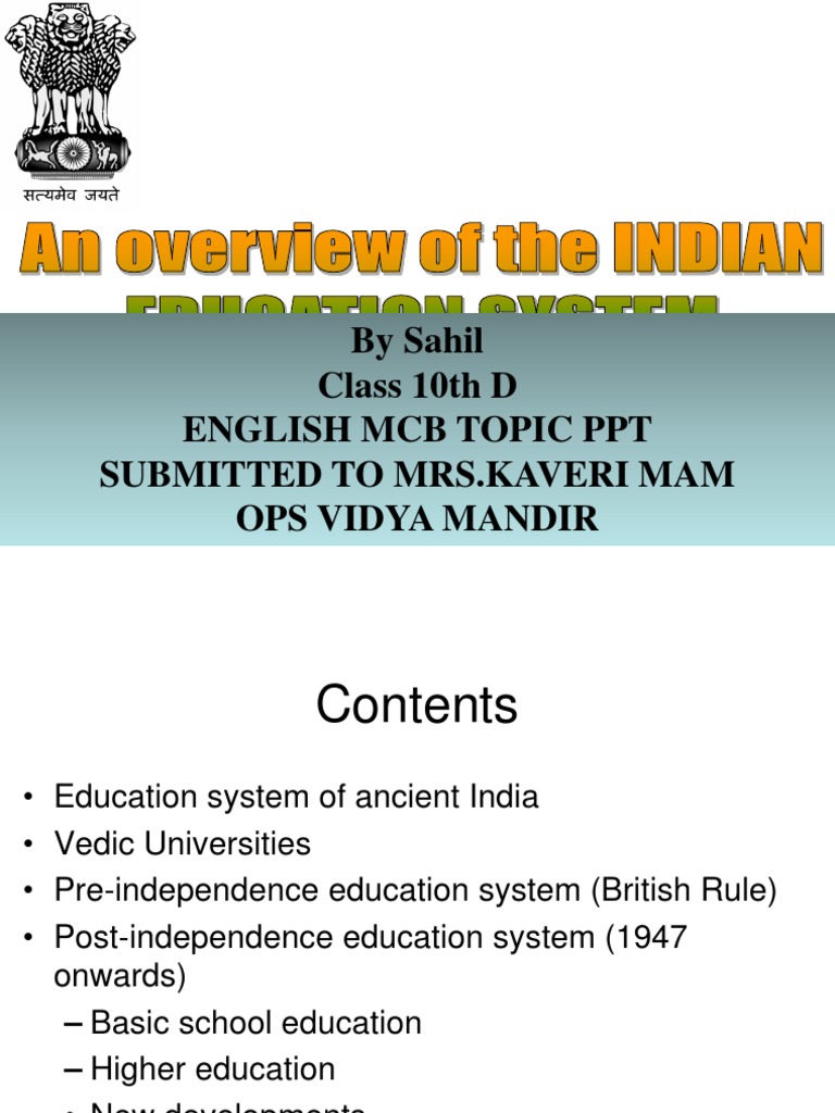 By Sahil Class 10th D English MCB Topic PPT Submitted To Mrs - Kaveri Mam Ops Vidya Mandir | PDF ...