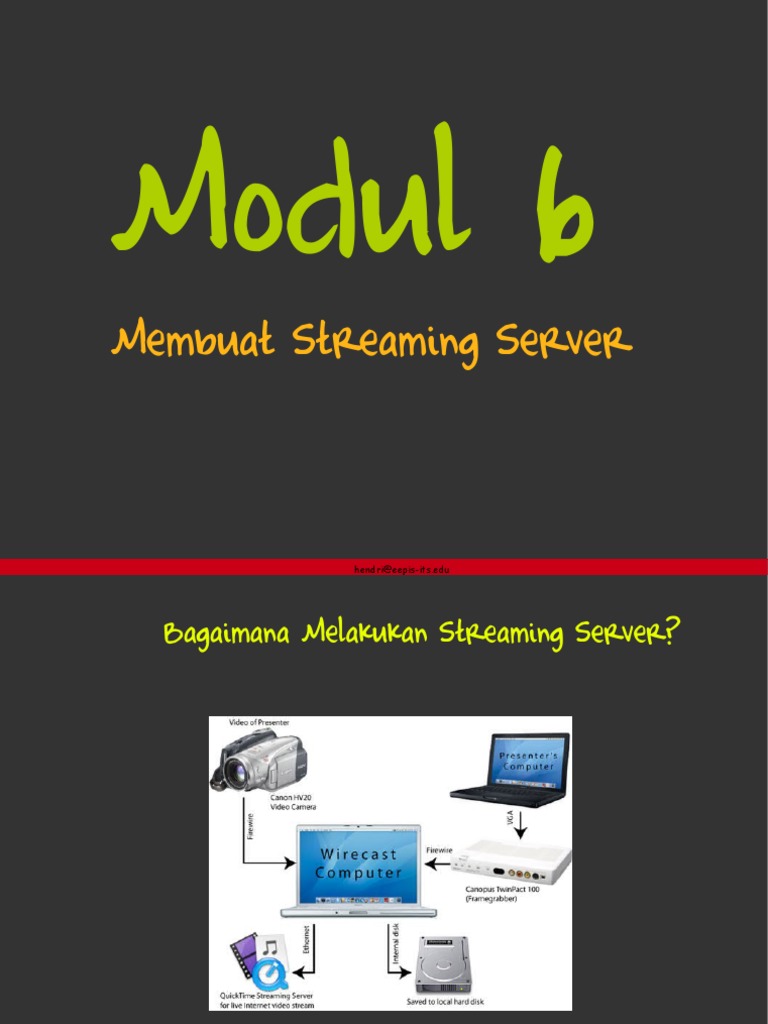 Modul 6: Membuat Streaming Server | PDF