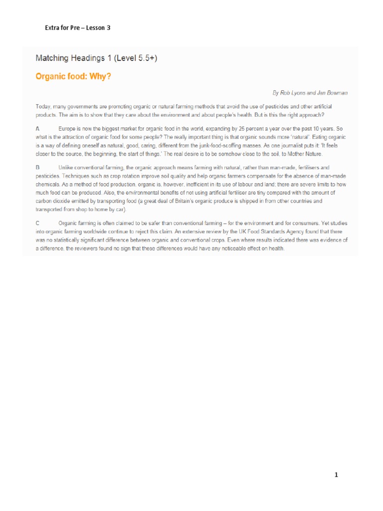 Reading Lesson 3 | PDF | Vocational Education | Student Assessment And ...