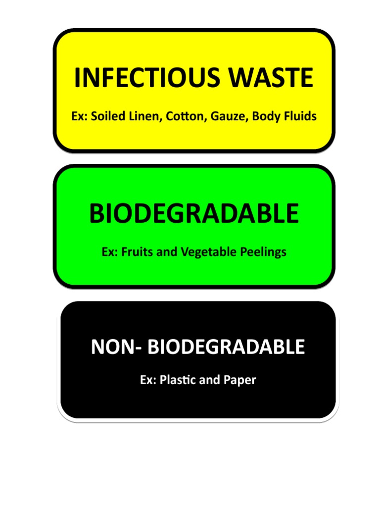 Trash Bin Labels | PDF