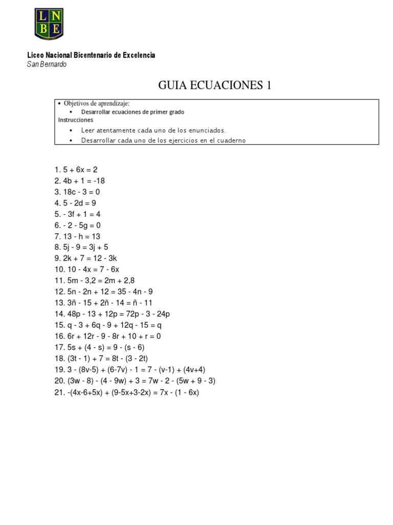 Guia Ecuaciones 1 Pdf 0955
