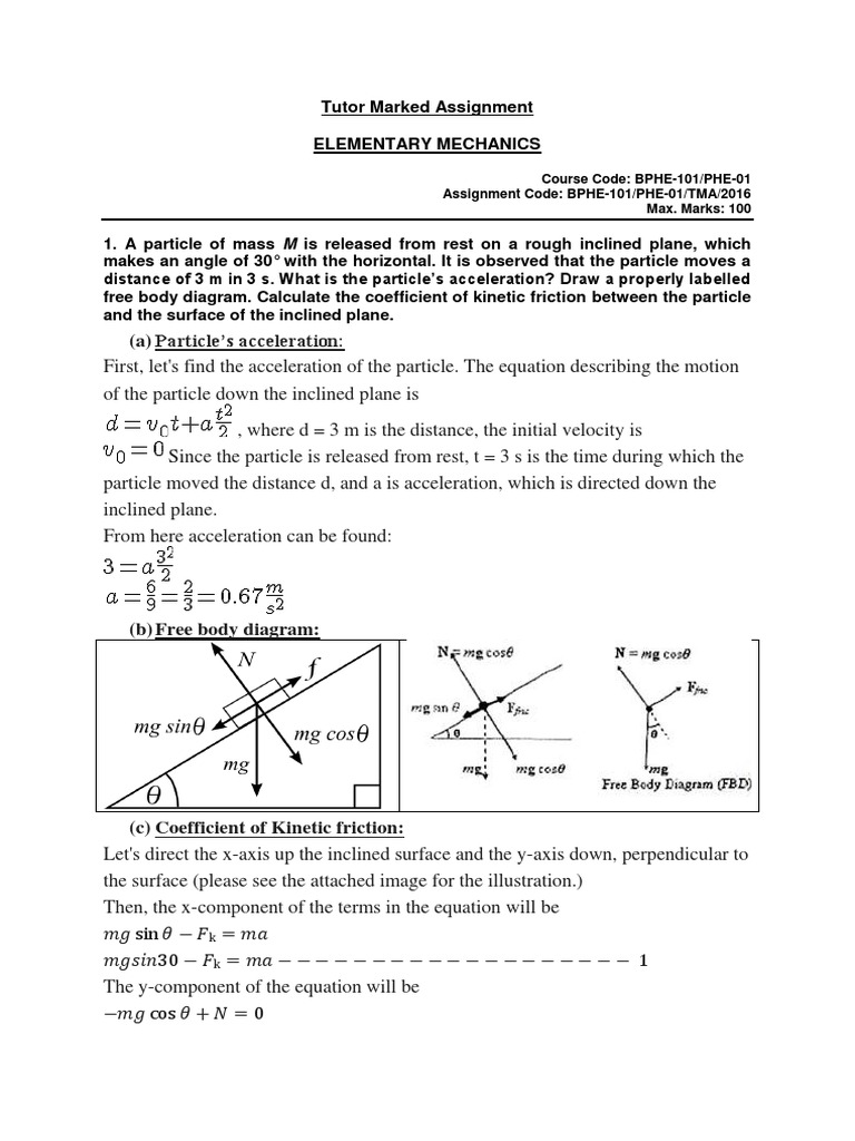 Tma Bphe 101 Ans | PDF | Apsis | Rotation Around A Fixed Axis