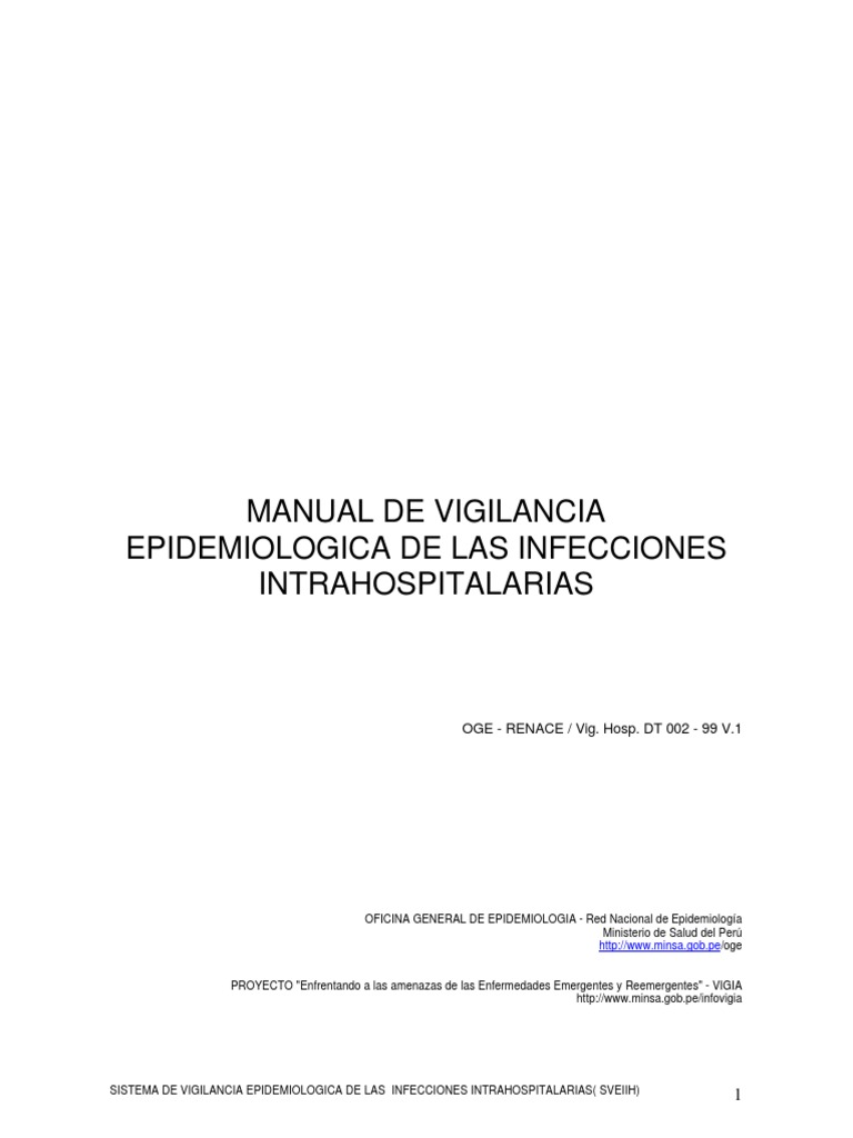 Intrahos PDF | PDF | Infección adquirida en el hospital | Epidemiología