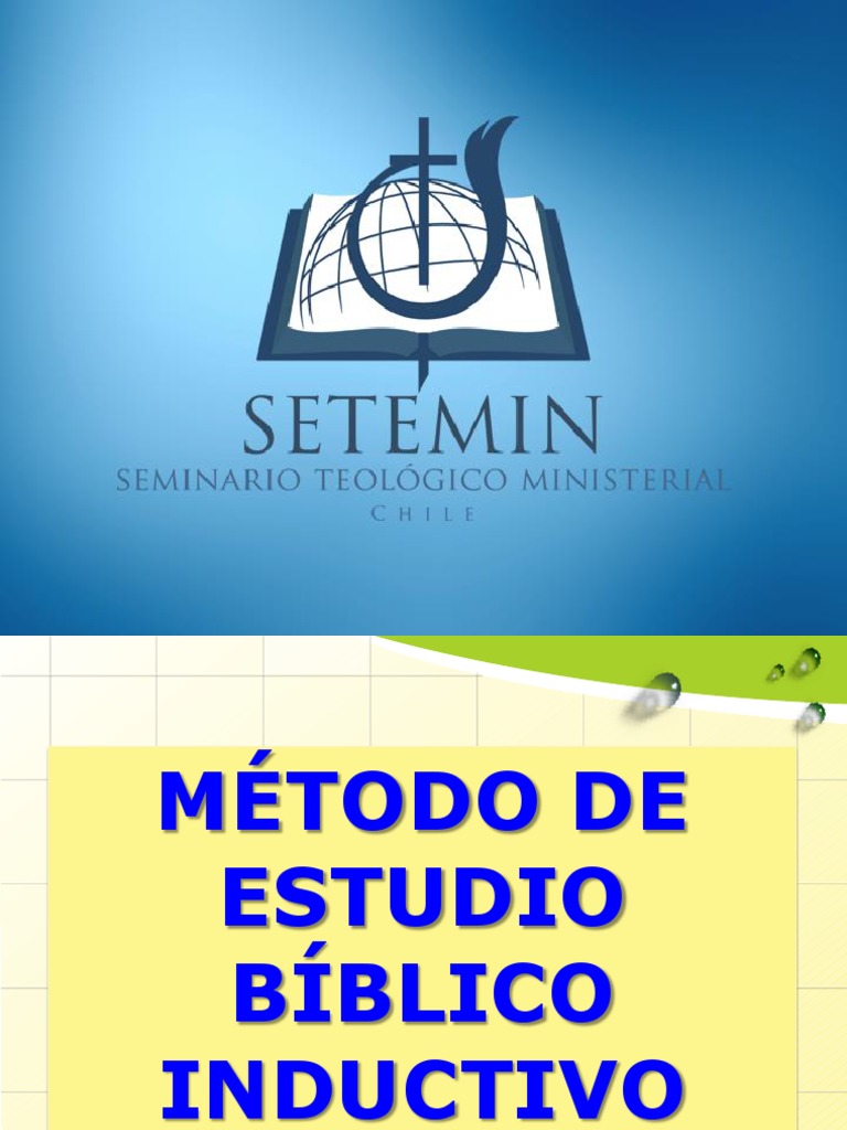 Estudio Bíblico Inductivo: Método Efectivo | PDF | Oración | Profecía