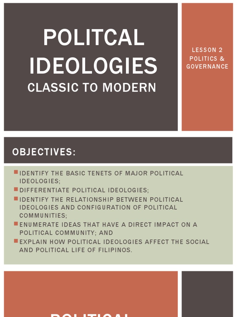 Politcal Ideologies: Classic To Modern | PDF | Right Wing Politics ...