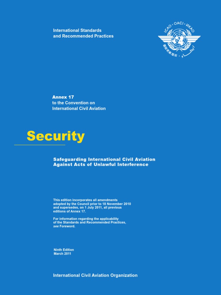 Security: International Standards and Recommended Practices | PDF