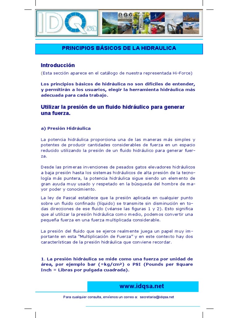 Principios Basicos de Hidraulica PDF | PDF