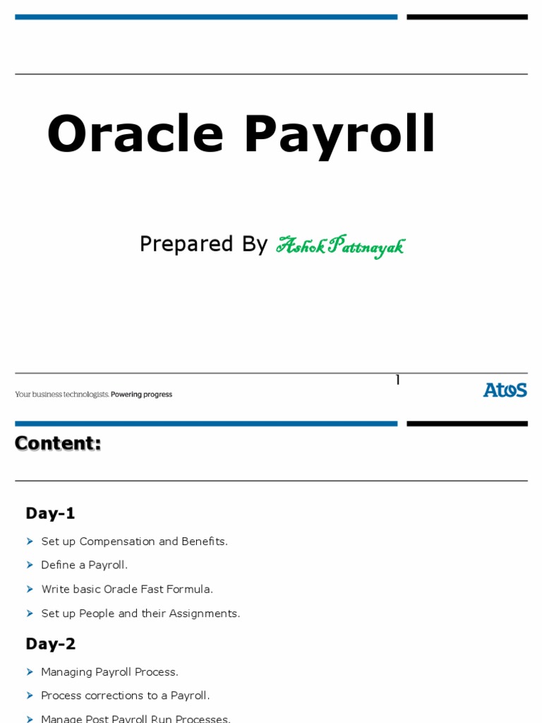 Payroll Process Oracle Hrms | PDF | Payroll | Salary