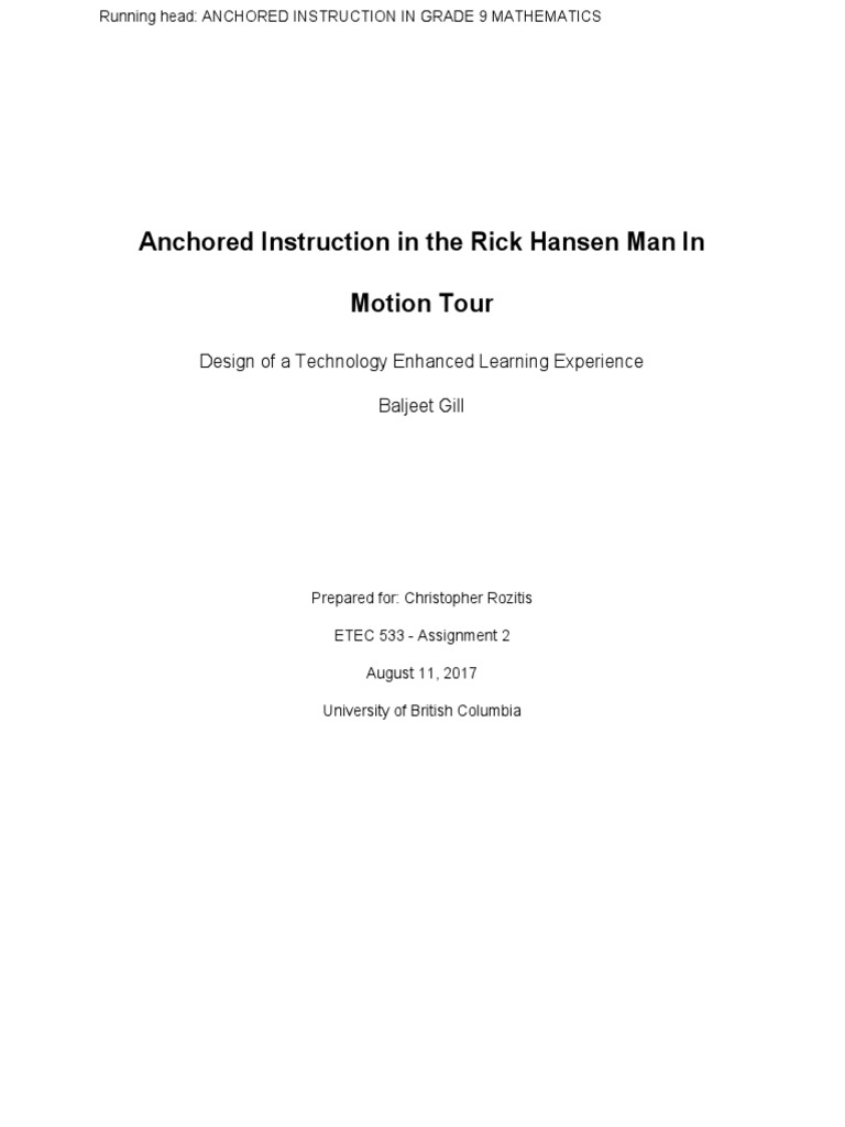 Etec 533 - Final Project | PDF