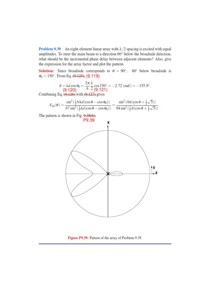 Steering an Eight-Element Linear Array: Calculation of Phase Delay and ...