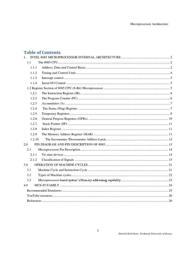 Microprocessor Architecture | PDF | Central Processing Unit | Input/Output