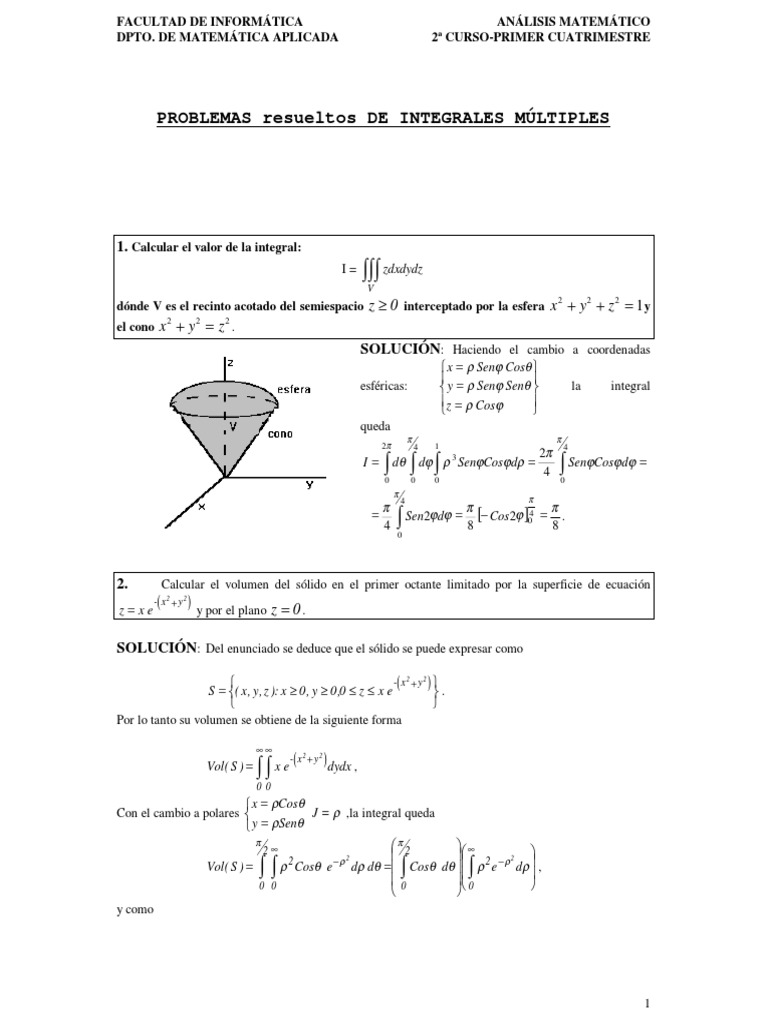 Integrales Triples 2 PDF | PDF