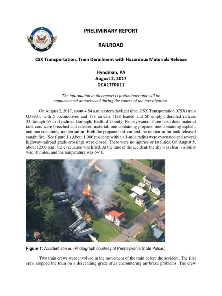 NTSB Prelim Report | PDF | Vehicles | Transport