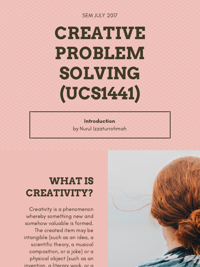Creative Problem Solving | PDF | Creativity | Educational Psychology
