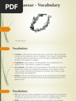 Julius Caesar Vocabulary All Acts | PDF | Philosophy | Law