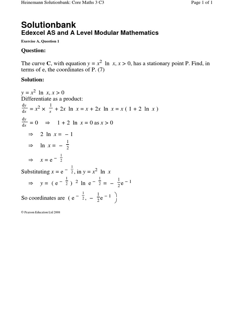 Solutionbank: Edexcel AS and A Level Modular Mathematics | PDF | Sine | Trigonometric Functions