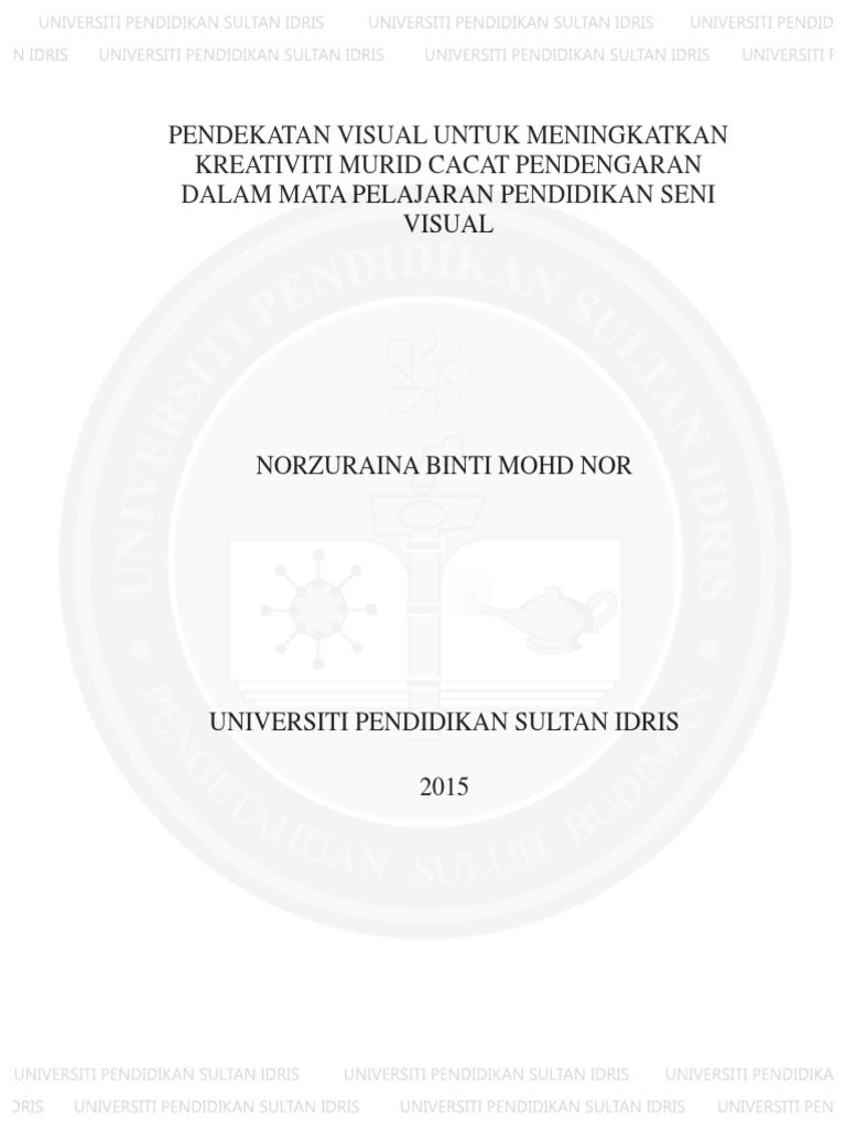 Pendekatan Visual Untuk Meningkatkan Kreativiti Murid Cacat Pendengaran ...