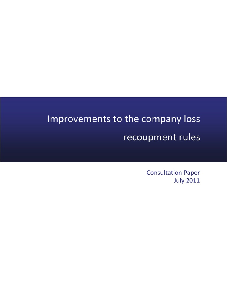 Company Loss Recoupment | PDF | Ownership | Creative Commons License