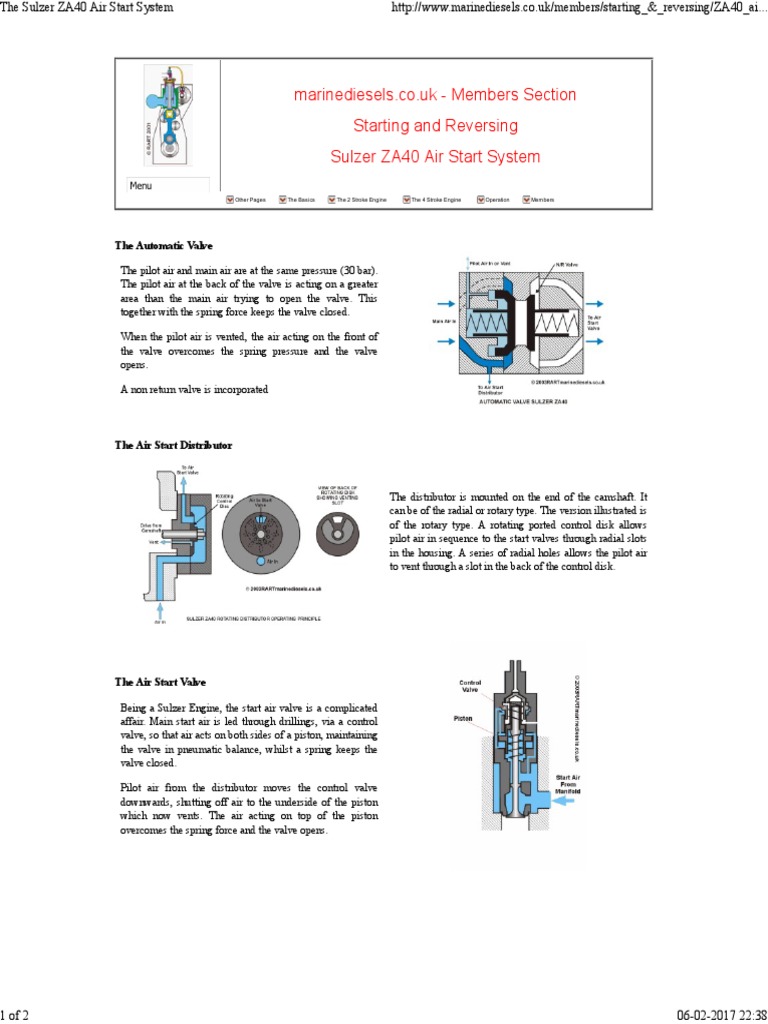 Marinediesels - Co.uk - Members Section Starting and Reversing Sulzer ...