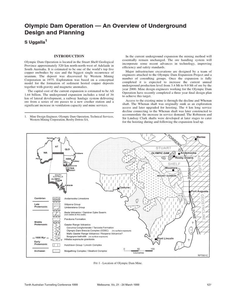 Olympic Dam Operation - An Overview of Underground | PDF | Mining ...