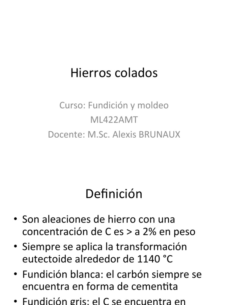 Hierro Colado PDF | PDF | Elementos químicos | Rieles