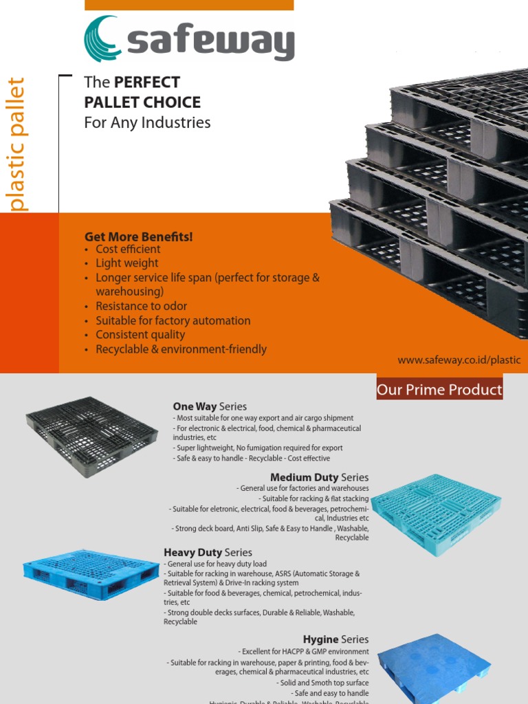 Catalog Pallet Plastic Safety Pallet PDF | PDF | Pallet | Warehouse