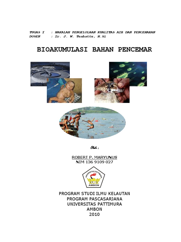 Bioakumulasi Bahan Pencemar | PDF