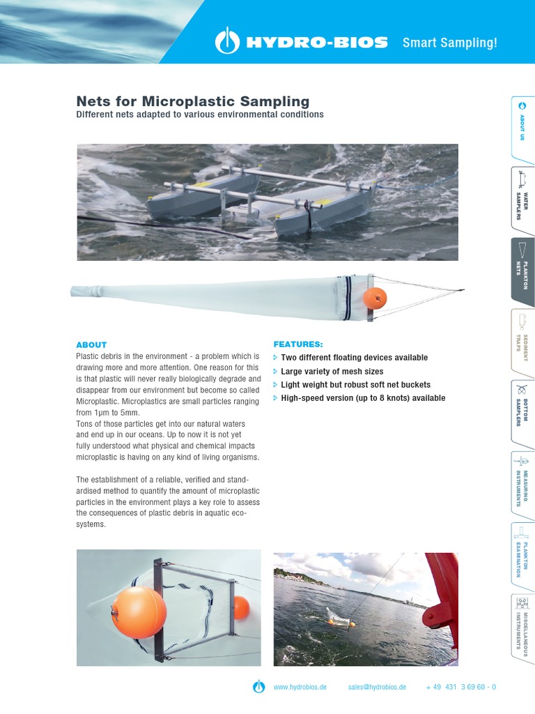 Microplastic Sampling Nets Overview | PDF | Natural Environment | Earth ...