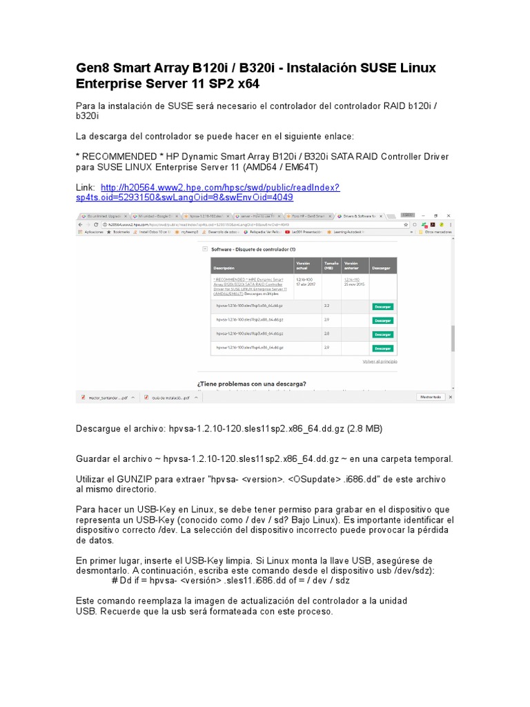 Gen8 Smart Array B120i | PDF