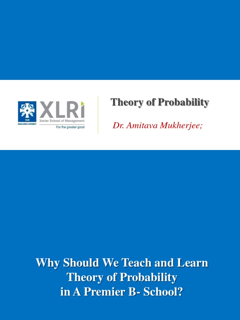 Probability Theory | PDF | Probability Theory | Probability